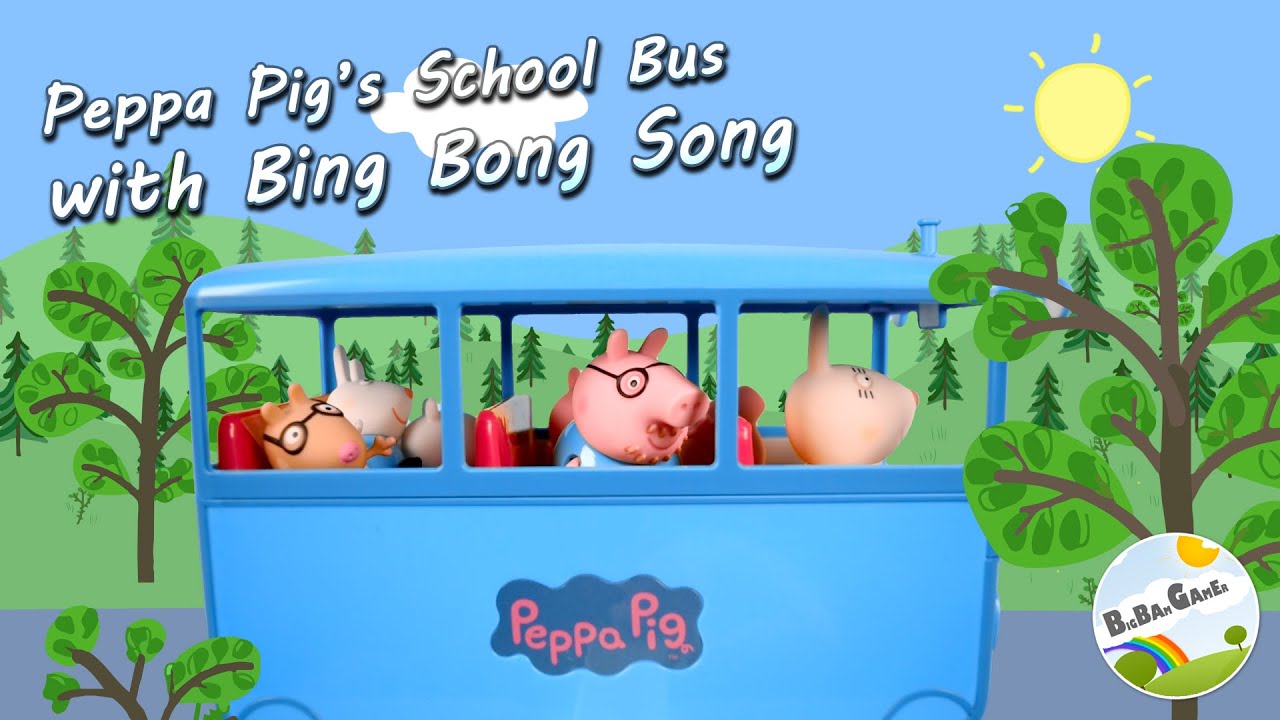 Peppa Pig's School Bus with Bing Bong Song Animation by BigBAMGamer ...