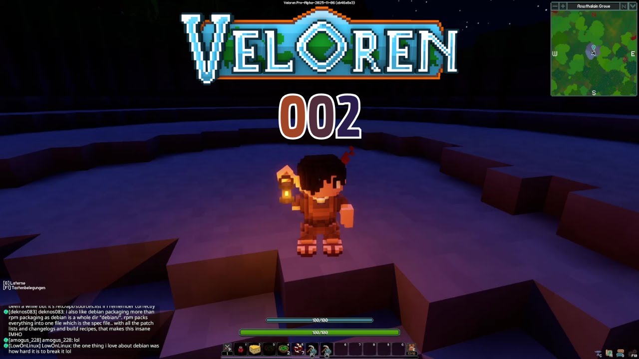 Veloren game [Folge 002] - Die Höhle und das Erz farmen🪨 - YouTube