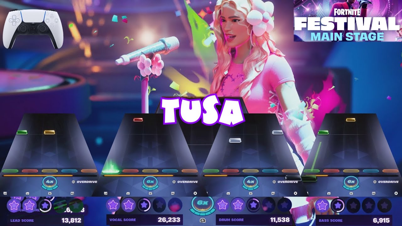 Tusa by Karol G ft. Nicki Minaj - Fortnite Festival Full Band (August ...