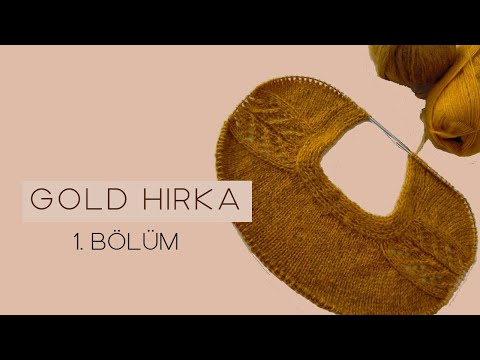 Gold Hırka 1/Yaka. #apoletomuzlu hirka #örgü #knitting ..