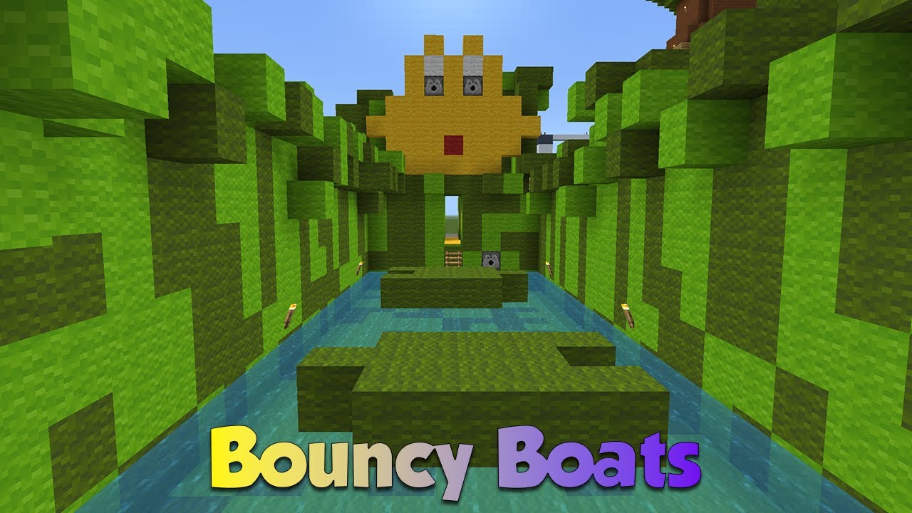 How To Build Stampy's Lovely World {281} Bouncy Boats (Part 2) - YouTube