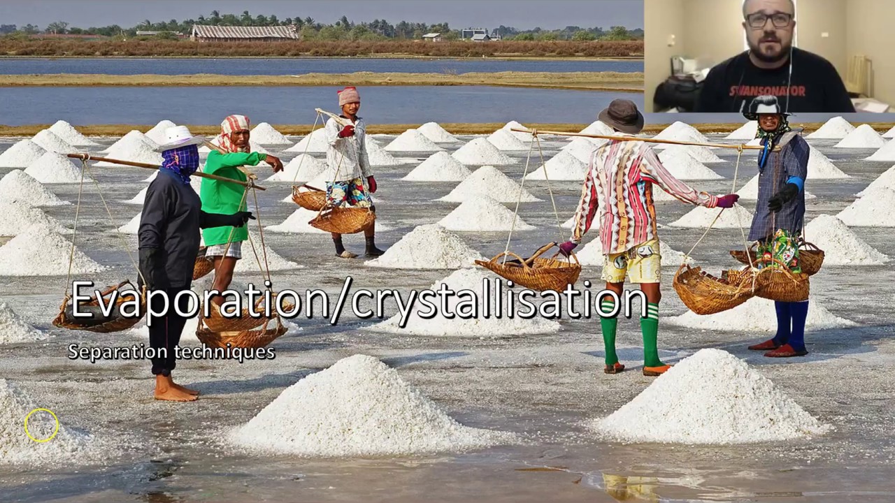 Separation of Mixtures: Evaporation/Crystallisation - YouTube