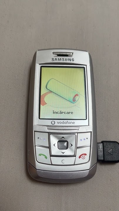 Samsung SGH-E250V Charging - YouTube