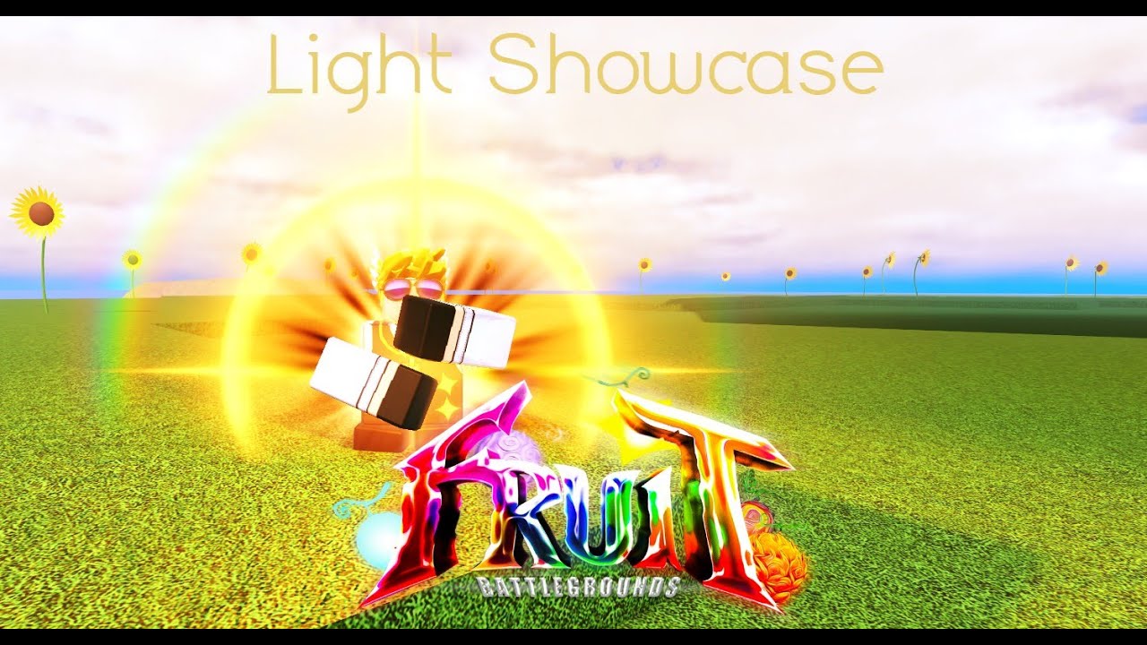 Showcasing Light Fruit (pika pika no mi) in Fruit Battlegrounds - YouTube