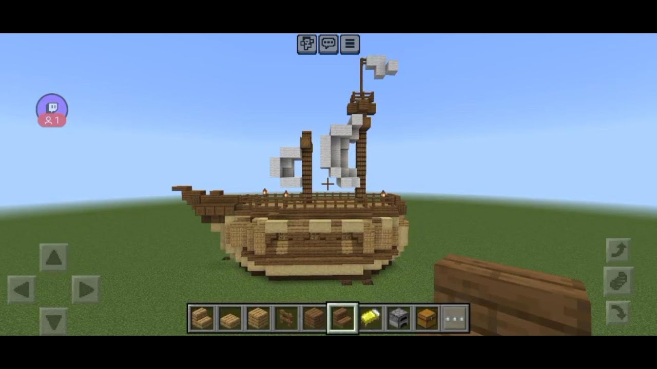Making a Pirate SHIP from scratch in minecraft creative - YouTube