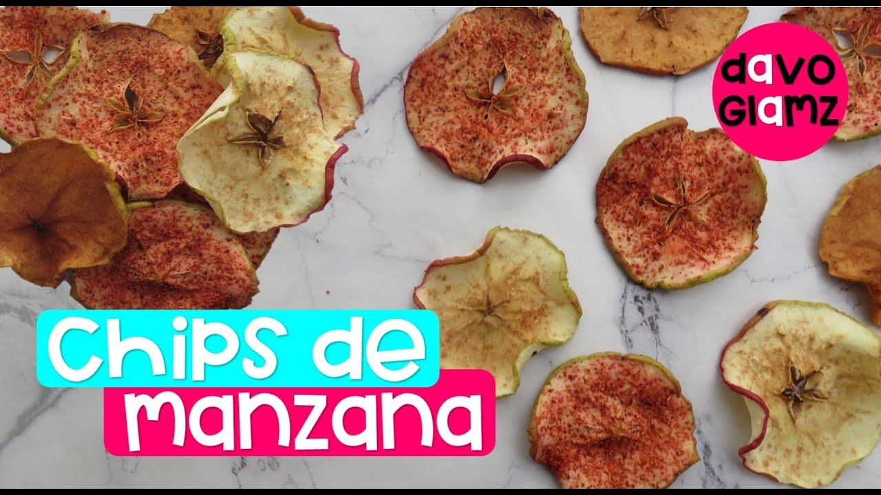 Una Botana Con Manzanas || Chips De Manzana || Snack Saludable ...