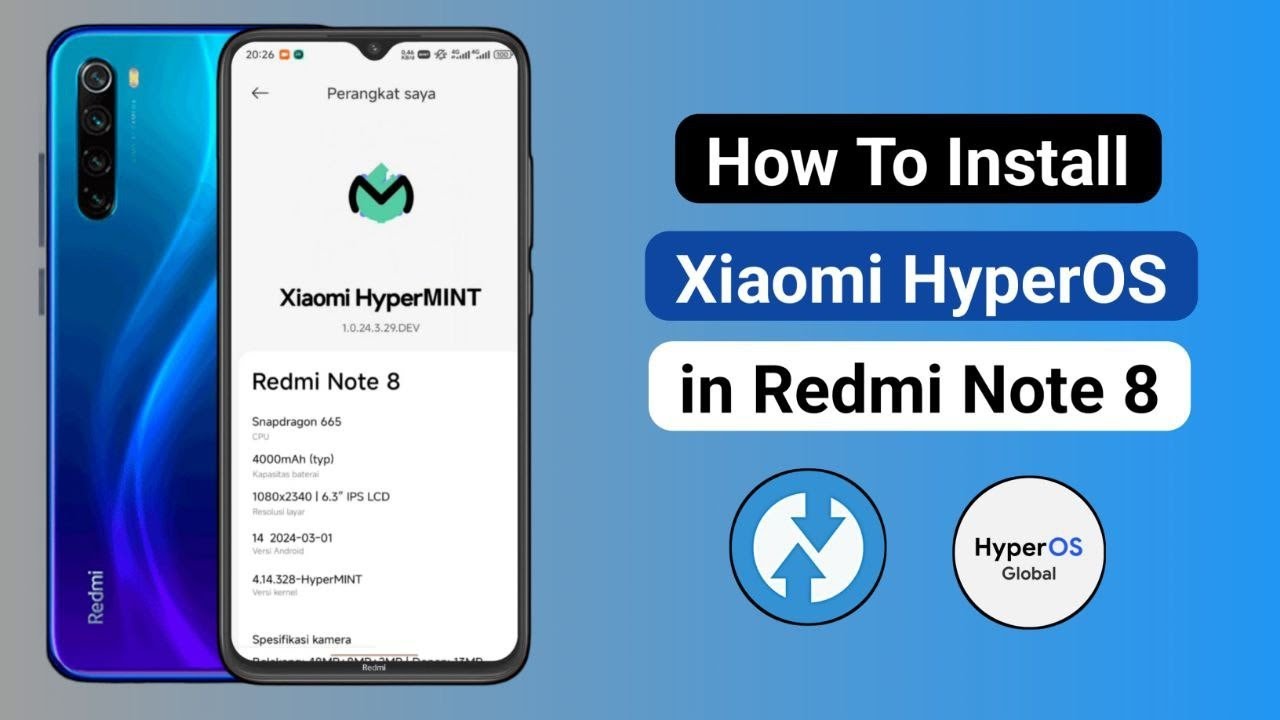 How To Install Xiaomi HyperOS in Redmi Note 8 - YouTube