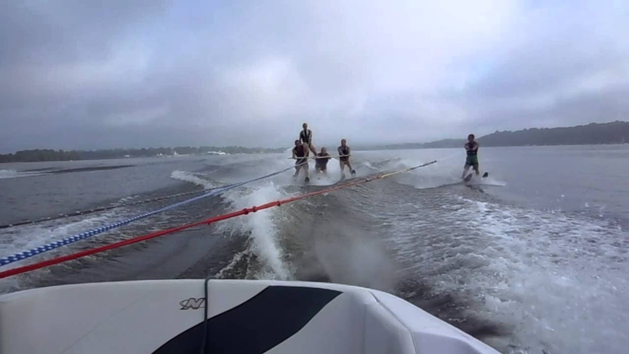 5 Person Water Ski Pyramid - YouTube