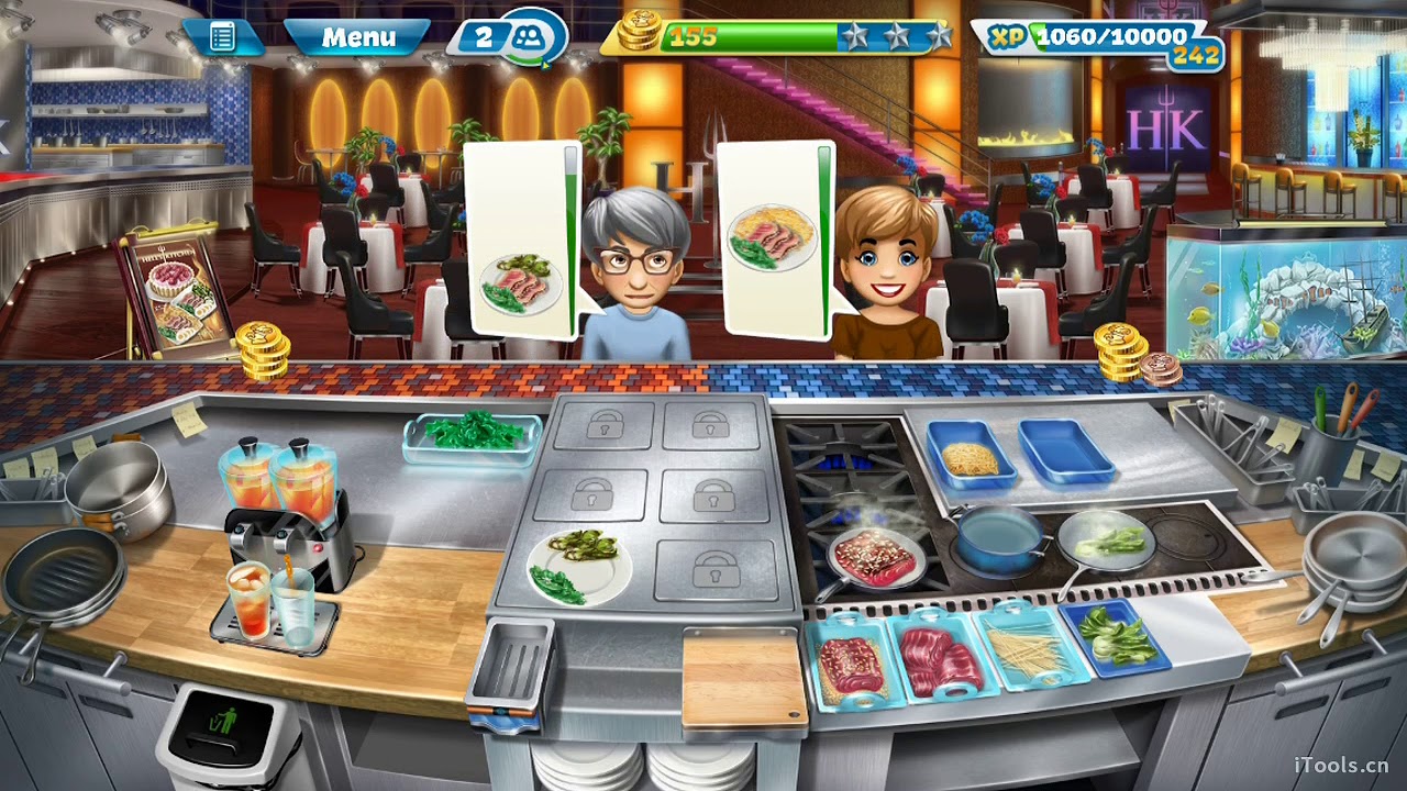 Cooking Fever - Hell's Kitchen Lv. 6~10 (3 stars) - YouTube
