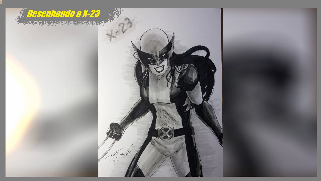 Desenhando a X-23 - Drawing X-23 || Sketch Draw #2 - YouTube