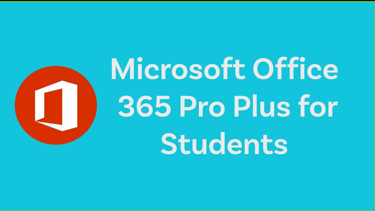 Microsoft Office 365 Pro Plus for Students - YouTube