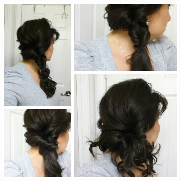 4 side hairstyles in 1 tutorial super quick - YouTube