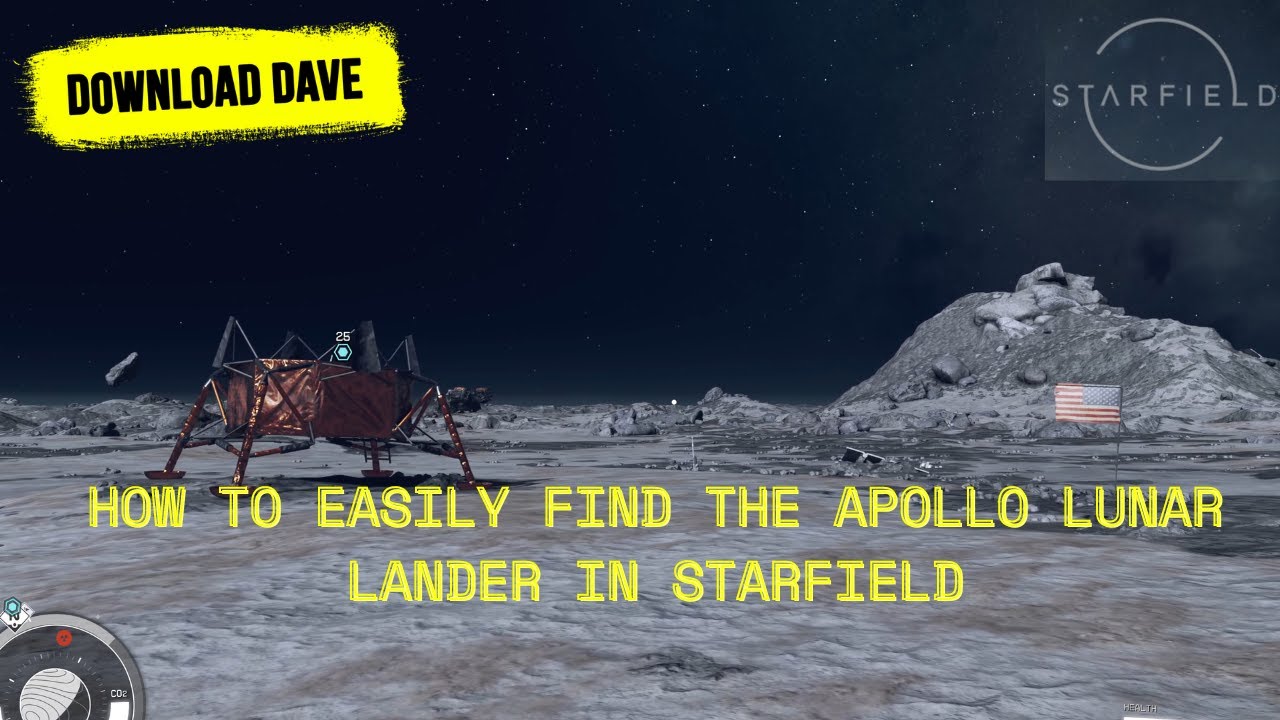 Starfield Guide - How To EASILY Find The Apollo Lunar Lander - YouTube
