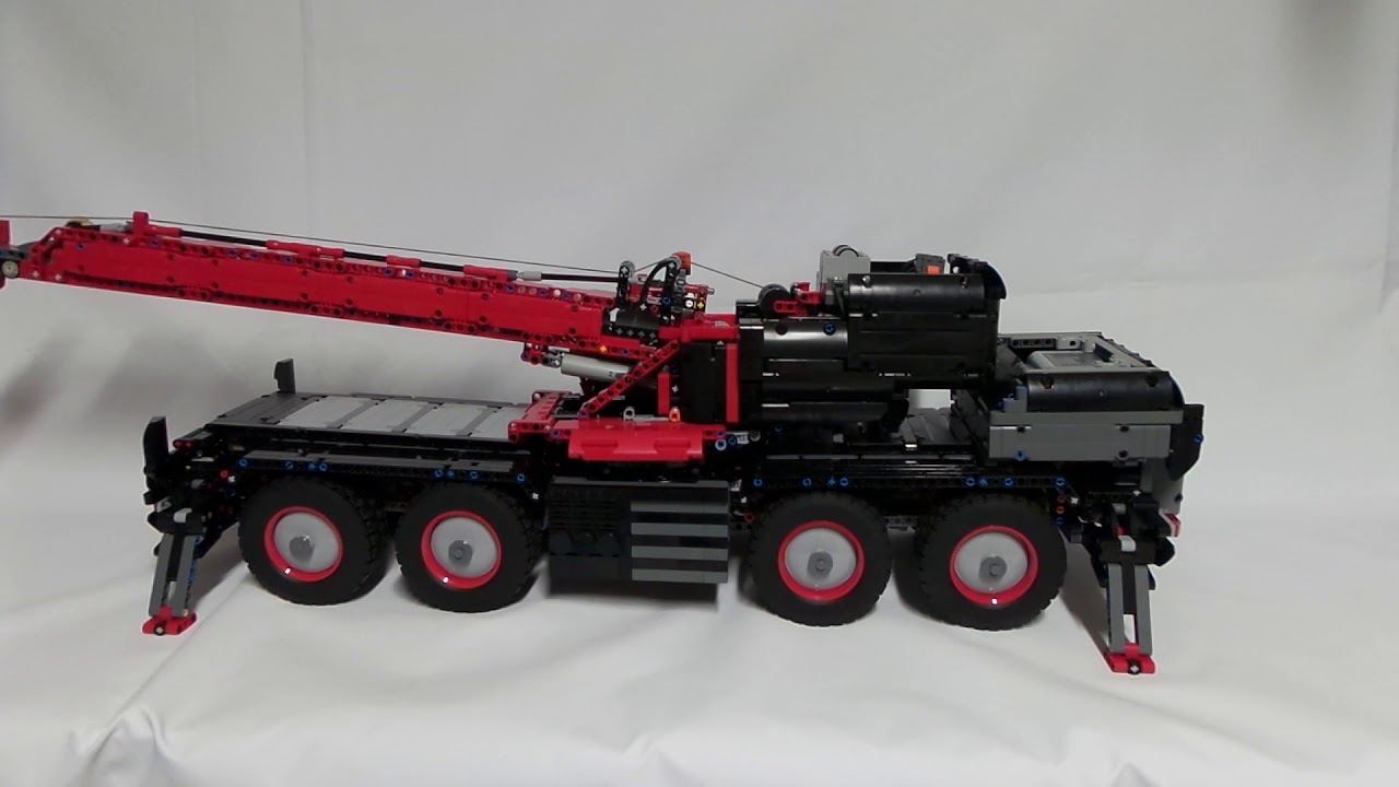 Lego Technic 42082 stretched version (8 wheeled carrier) - outrigger ...