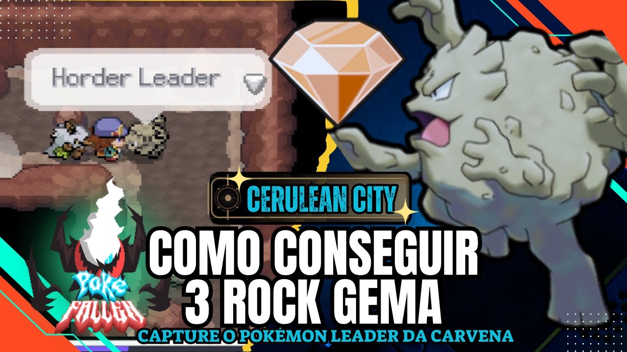 POKEFALLEN - V12.3 : COMO CONSEGUIR - 3 ROCK GEMA | Capture Pokémon ...