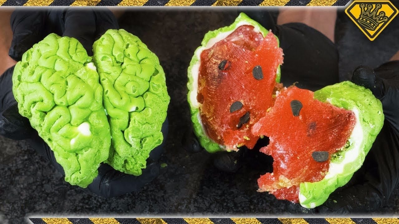 Homemade Chocolate & Gummy Brain Candy! This Gummy Watermelon Makes the ...