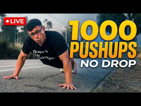 1000 PUSHUPS LIVE 🔴 | Endurance Pushup Training Session