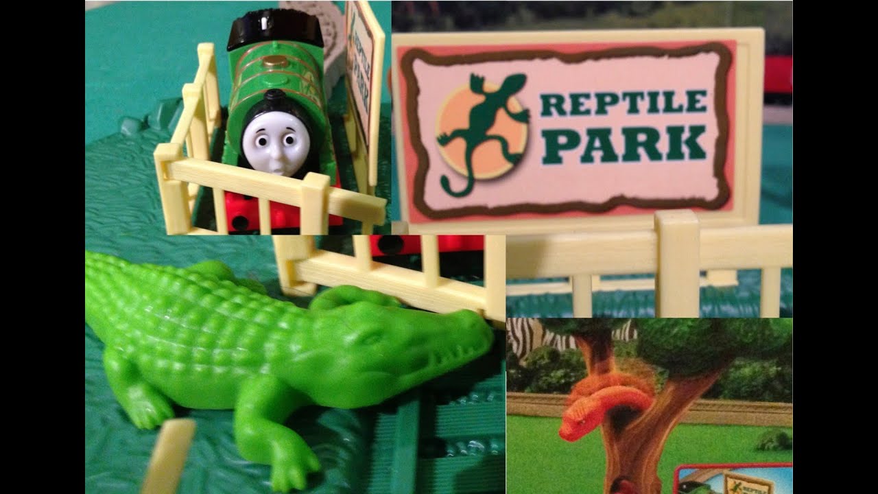 Thomas and Friends Trackmaster Village Percy at the Reptile Park! - YouTube