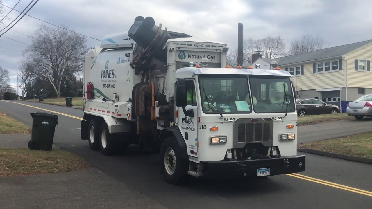 Paine's Recycling & Rubbish Removal 218 ~ CNG Peterbilt 320 Labrie ...