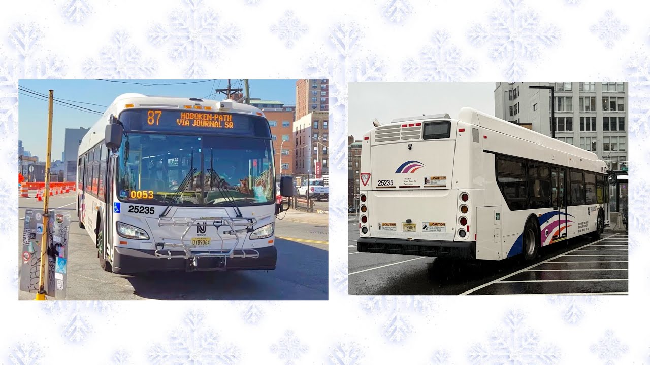 NJ Transit 87 HOBOKEN TERMINAL VIA JOURNAL SQUARE MONTICELLO ...