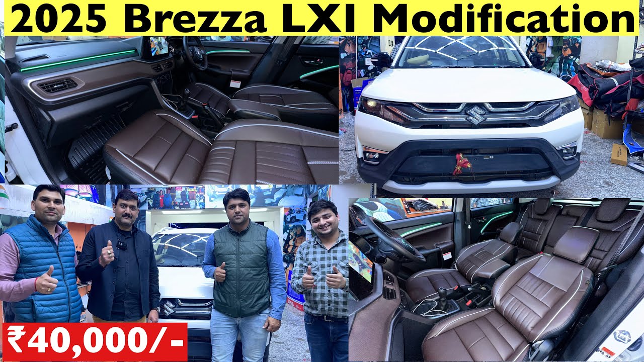 Maruti Brezza LXI Modified in ₹40,000/- | 2025 Brezza Base Model ...