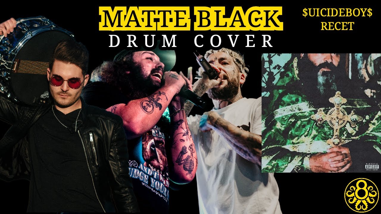 MATTE BLACK DRUM COVER // $UICIDEBOY$ X RECET - YouTube
