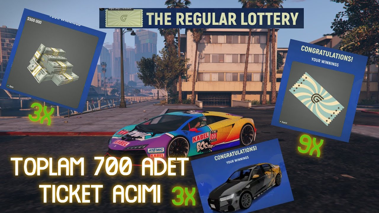 GTA 5 GRAND RP REGULAR LOTTERY TİCKET 2025 OPENİNG - YouTube
