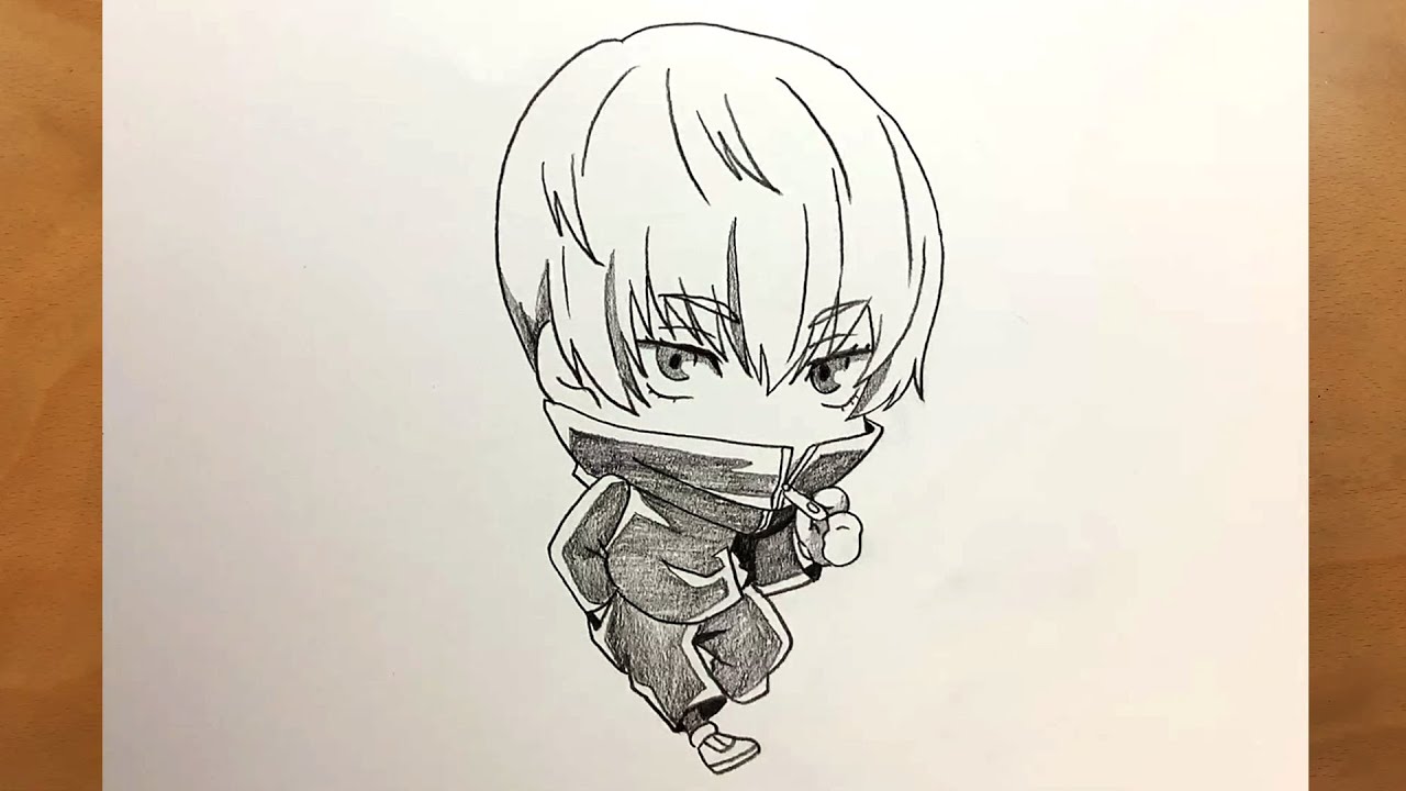 How to Draw Toge Inumaki Step by Step || Jujutsu Kaisen Chibi Sketch ...