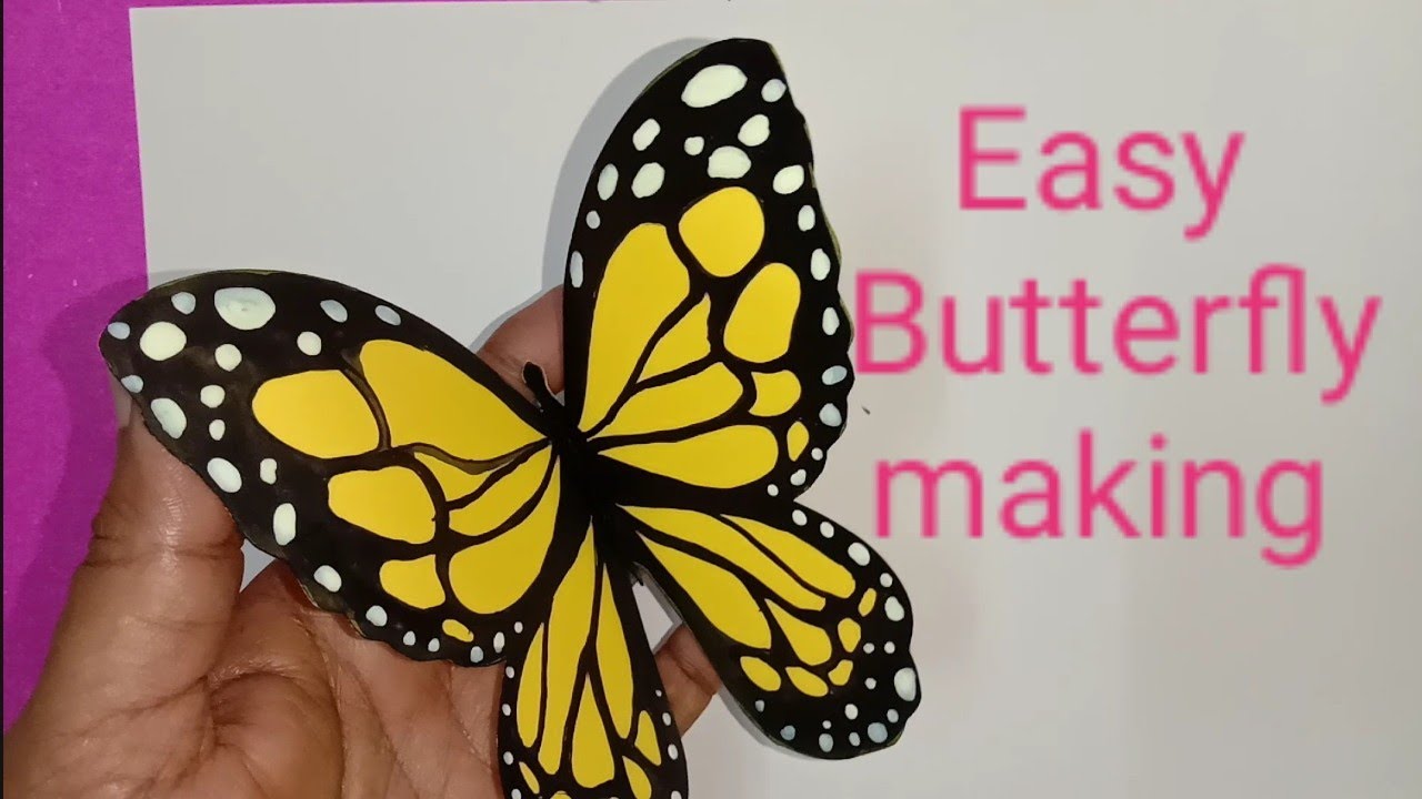How to make Butterfly / Butterflly making idea / Paper butterfly making ...