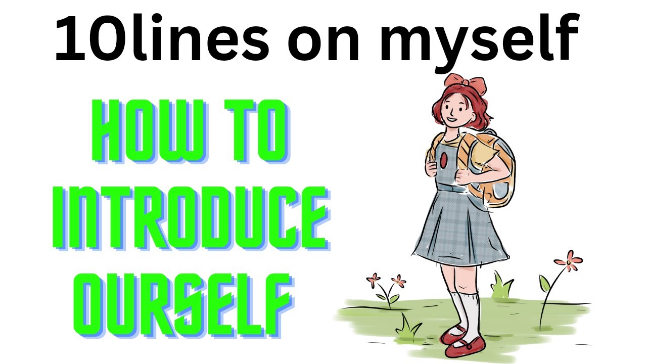 my self introduction in english for students!!10lines on myself - YouTube