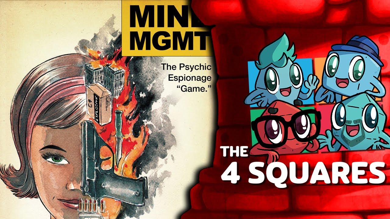 The 4 Squares Review - Mind MGMT: The Psychic Espionage "Game." - YouTube