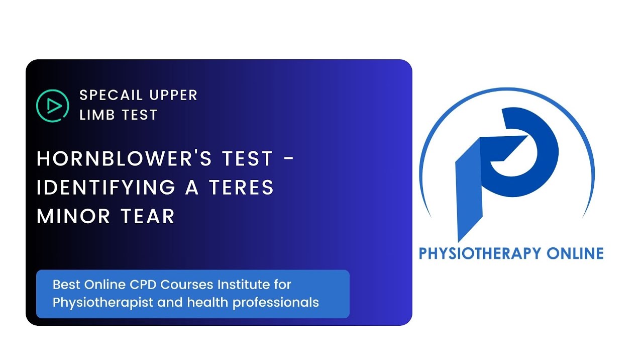 Hornblowers Test| Online Physiotherapy Courses - YouTube