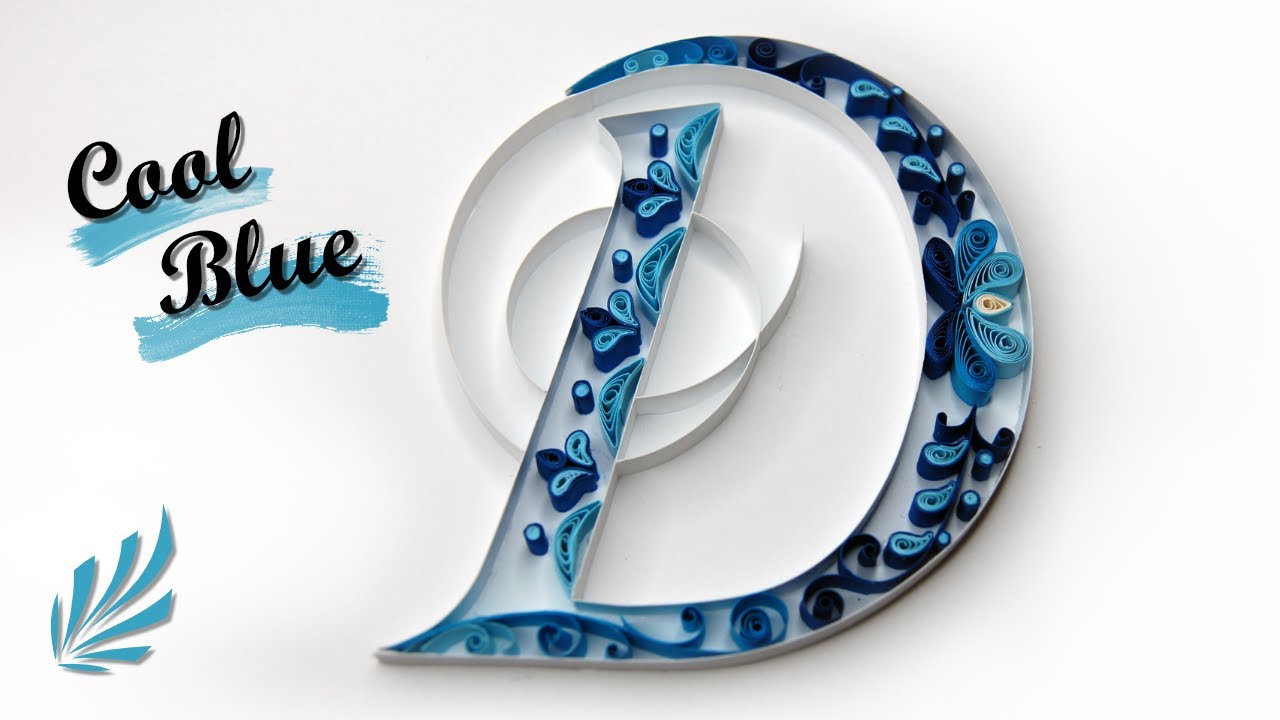 QUILLING: Letter D, Folk Art Design - YouTube