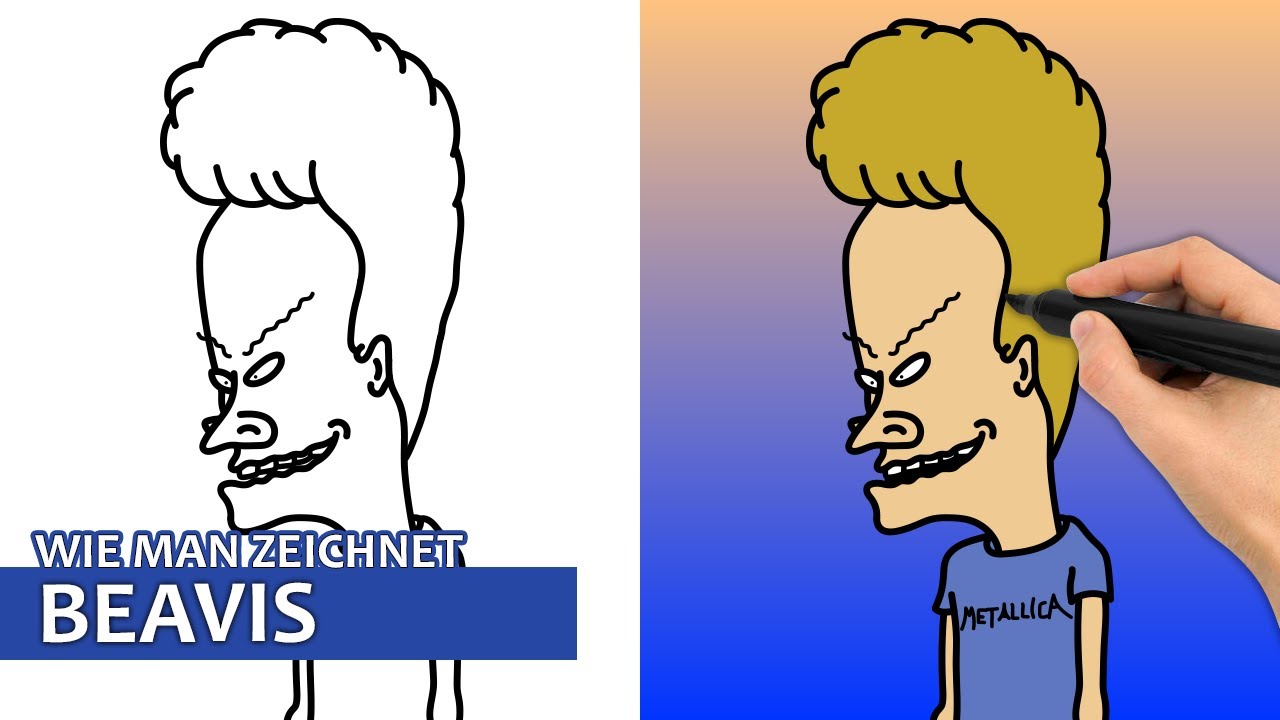 Wie Man Beavis Zeichnet (Einfaches Zeichentutorial) - YouTube