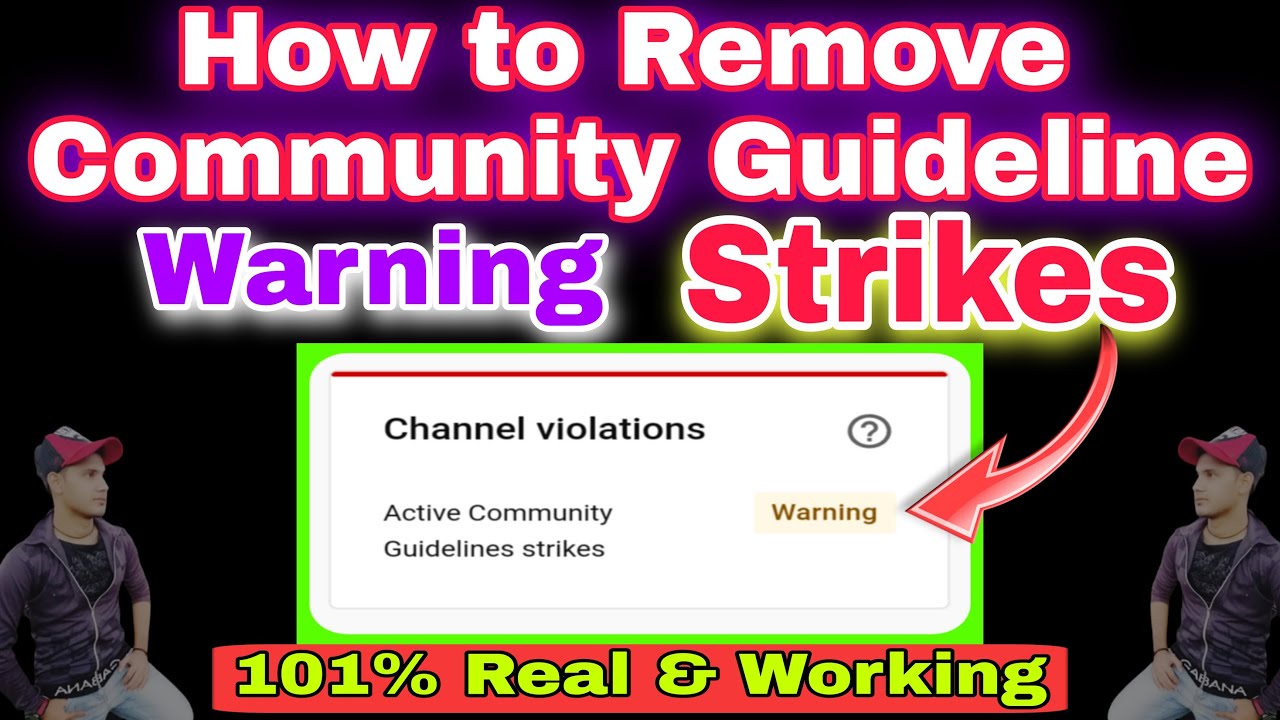 How to Remove YouTube Warning Strike | How to Remove Community ...