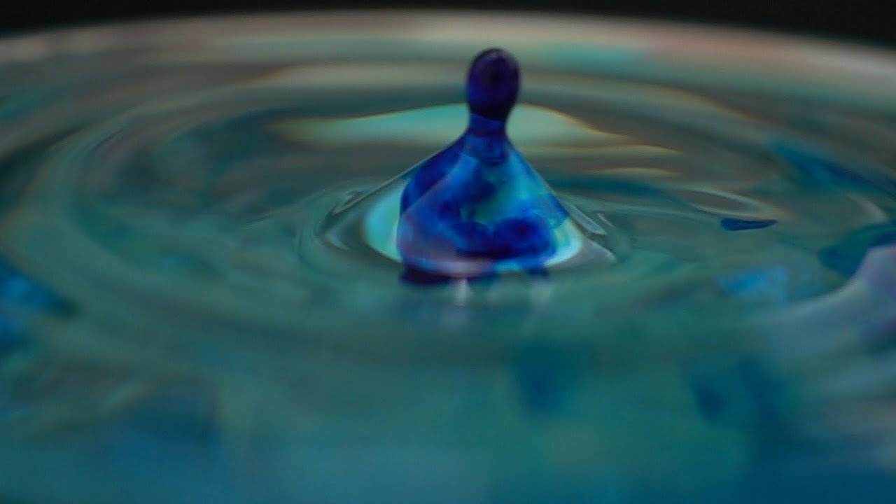 13. GOCCIA D'ACQUA CHE CADE in SLOWMOTION! [MACRO] - YouTube