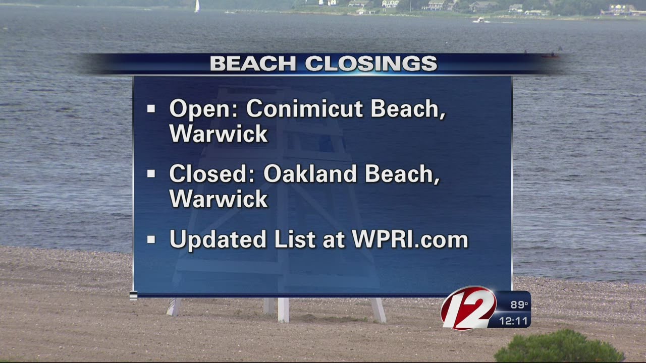 Conimicut Beach back open to swimming - YouTube