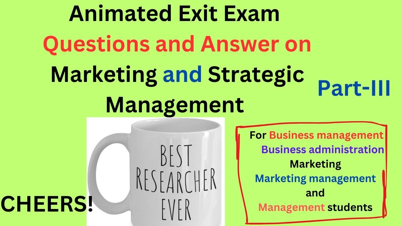 Management Exit exam with answer part-III #Business management - YouTube