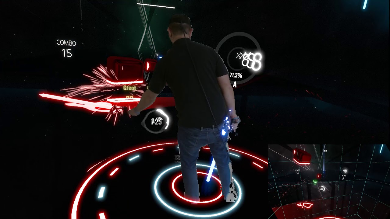 Beat Saber - Kinect VR Test 2 - This Is Me - The Greatest Showman (with ...