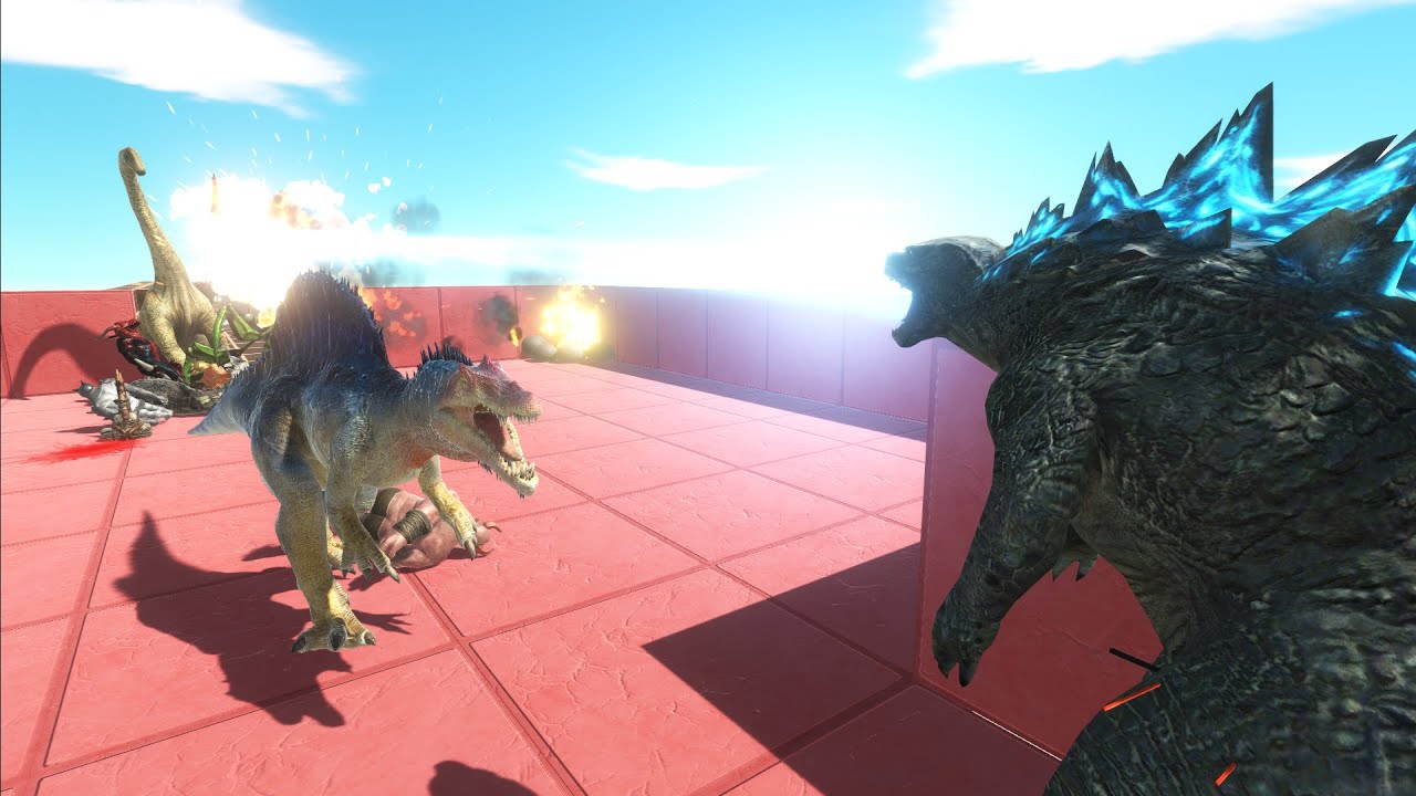 Godzilla Challenge VS All Faction ARBS | Animal Revolt Battle Simulator ...