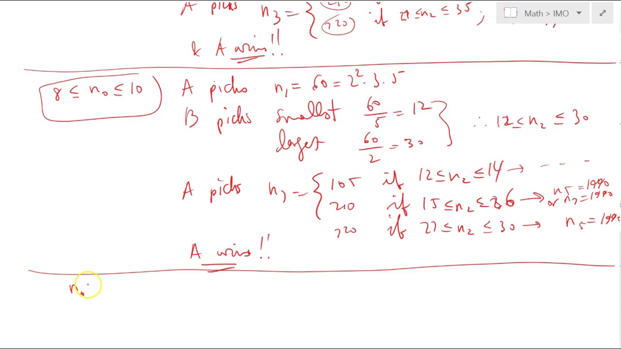 1990 IMO Problem #5 - YouTube