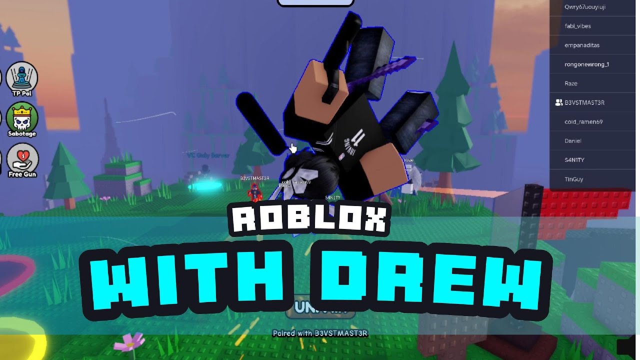 ROBLOX with DREW | shoot your friend - YouTube