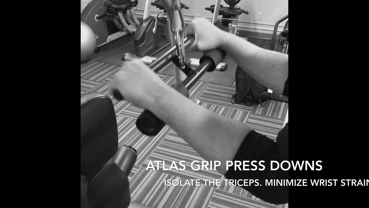 ATLAS GRIP PRESS DOWNS #Triceps #Pressdowns #Bodybuilding #Fitness # ...