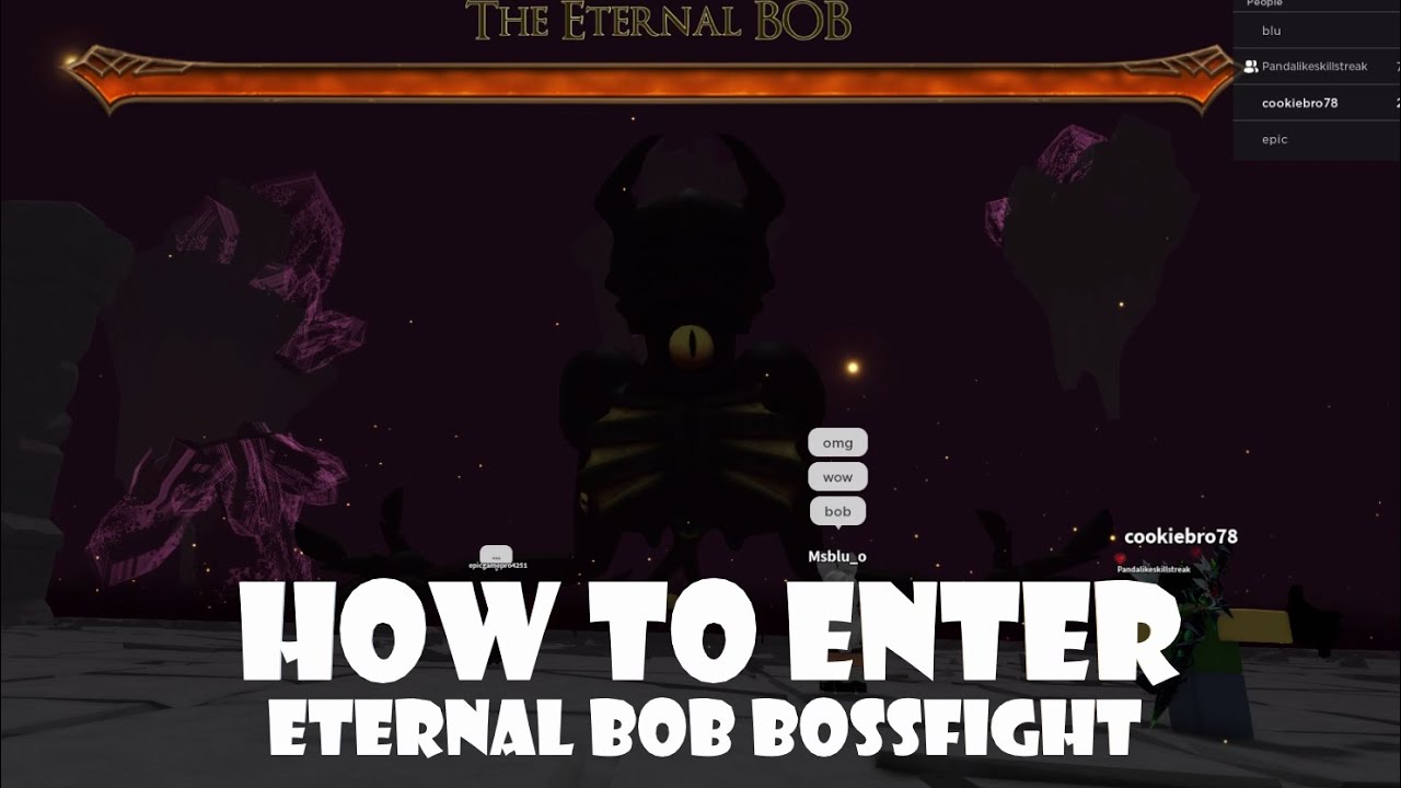 How To Enter ETERNAL BOB BOSSFIGHT | Slap Battles - YouTube