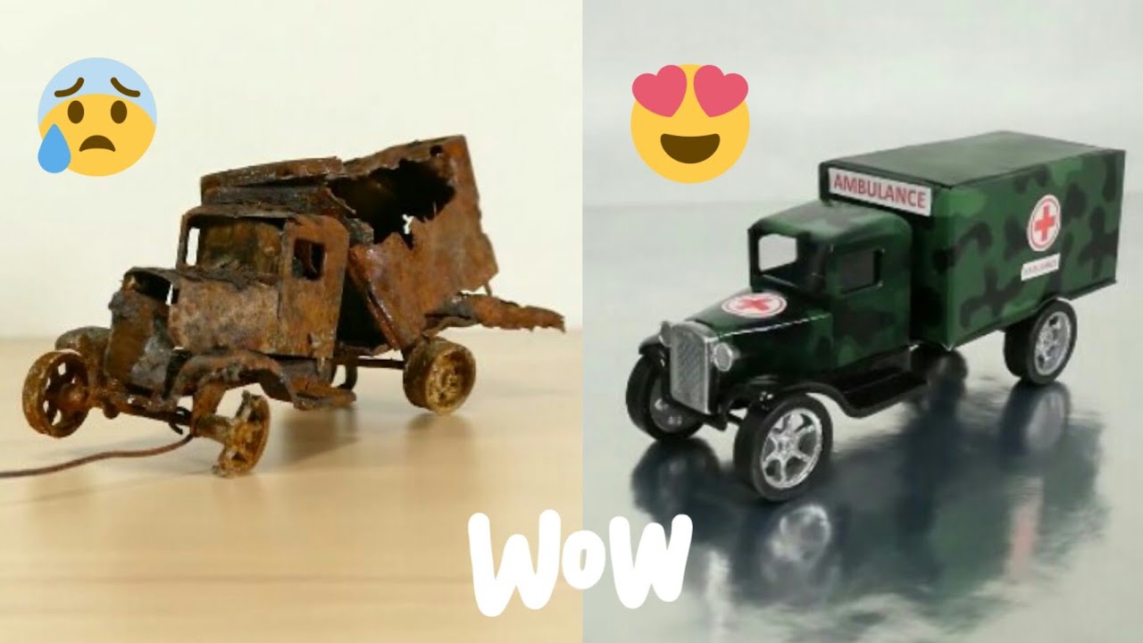 Restoration of a extremely rusted toy truck1080P 60FPS - YouTube