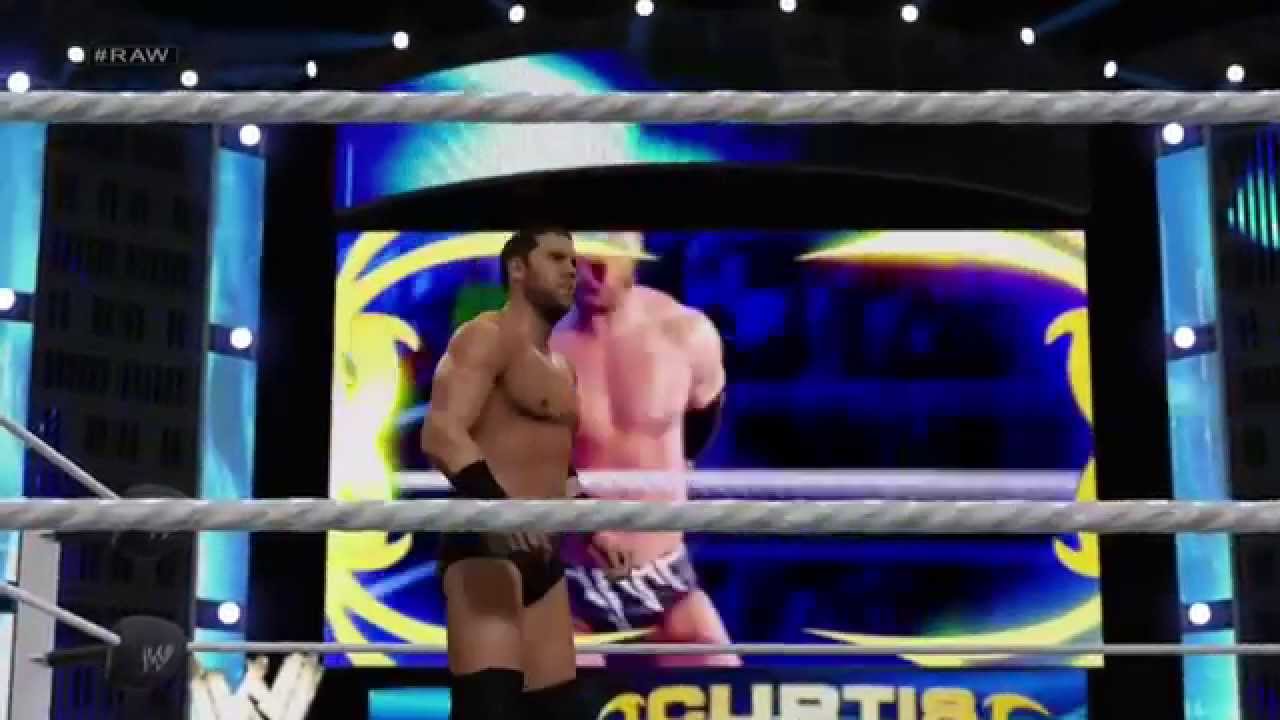 WWE 2K15 Universe Mode - Seth Rollins vs Curtis Axel (w/ John Cena) on ...