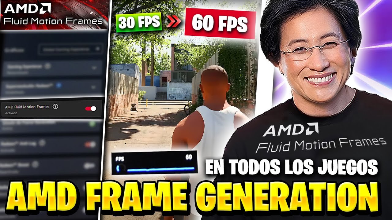 FRAME GENERATION de AMD es ACTUALIZADO con PRUEBAS y la DIFERENCIA con ...
