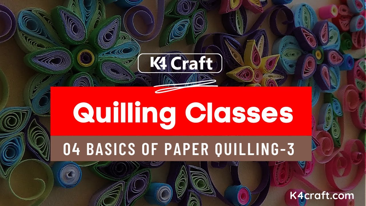 04 BASICS of Paper Quilling - How to make Basic Shapes of Paper ...