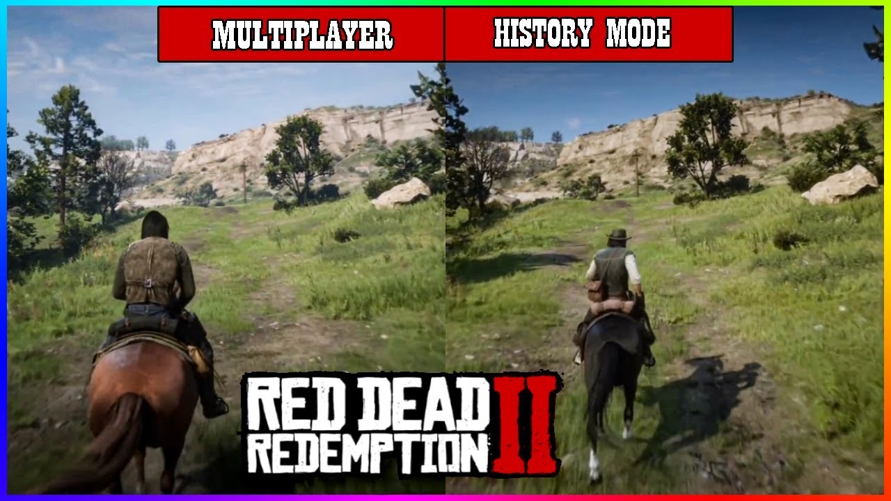 RDR2 vs RDR2 ONLINE - Graphics Comparison - YouTube
