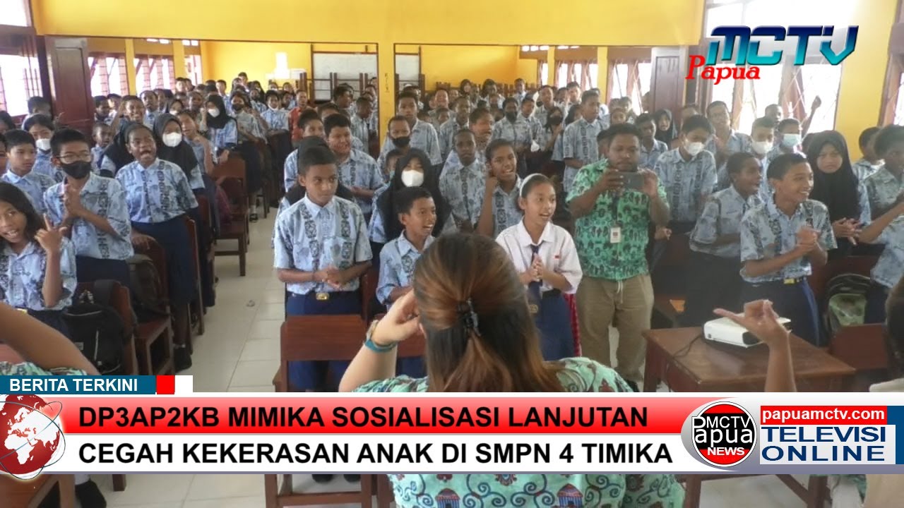 DP3AP2KB Mimika Sosialisasi Lanjutan Cegah Kekerasan Anak di SMPN 4 ...